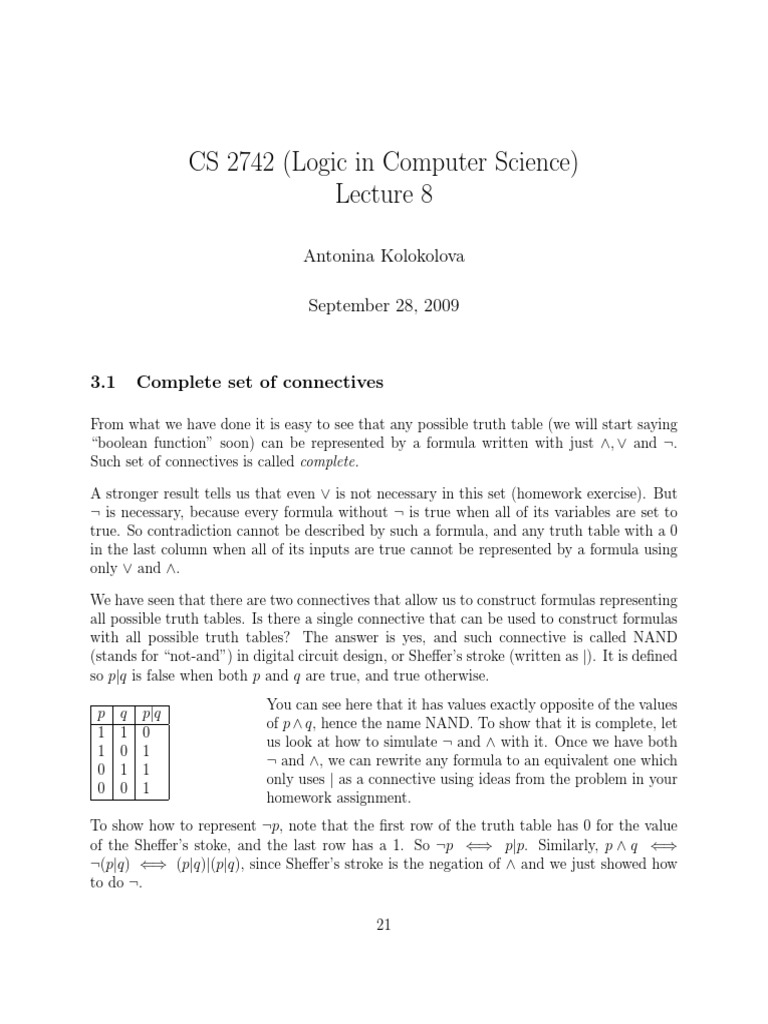 CS 2742 (Logic in Computer Science) : Antonina Kolokolova | Download ...
