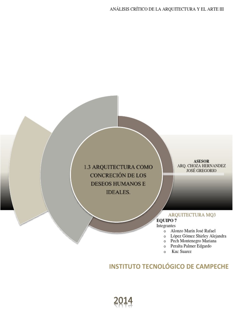 1.3 Arquitectura Como Concreción de Los Deseos Humanos e Ideales | PDF ...