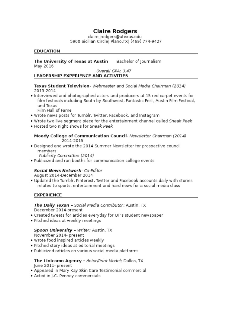 Claire Rodgers: Social News Network-Co-Editor | PDF