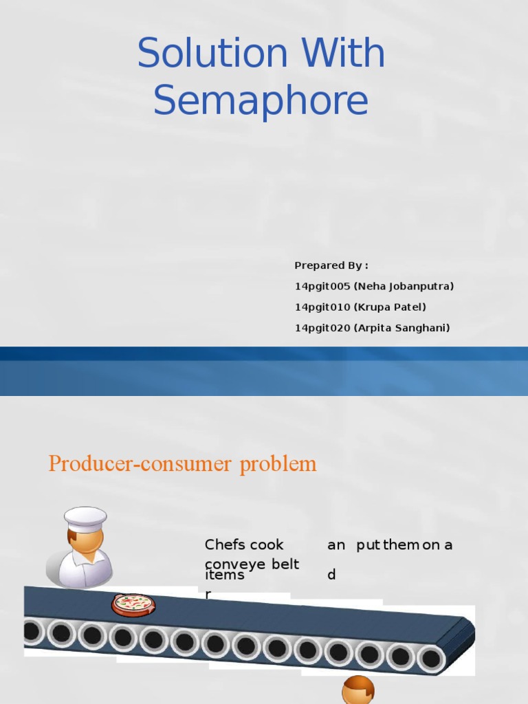 Solution With Semaphore | PDF | Operating System Technology | Information Technology Management