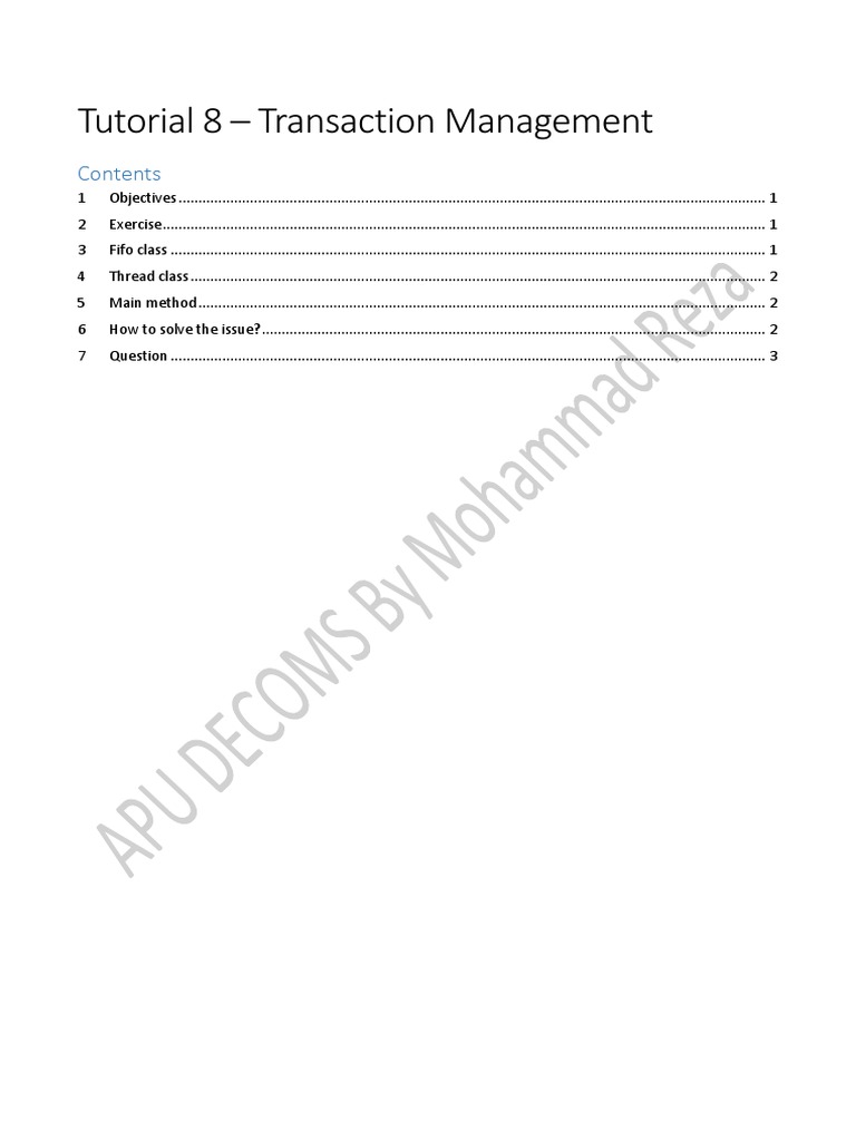 Tutorial 8 Dcom | PDF | Filename | Thread (Computing)