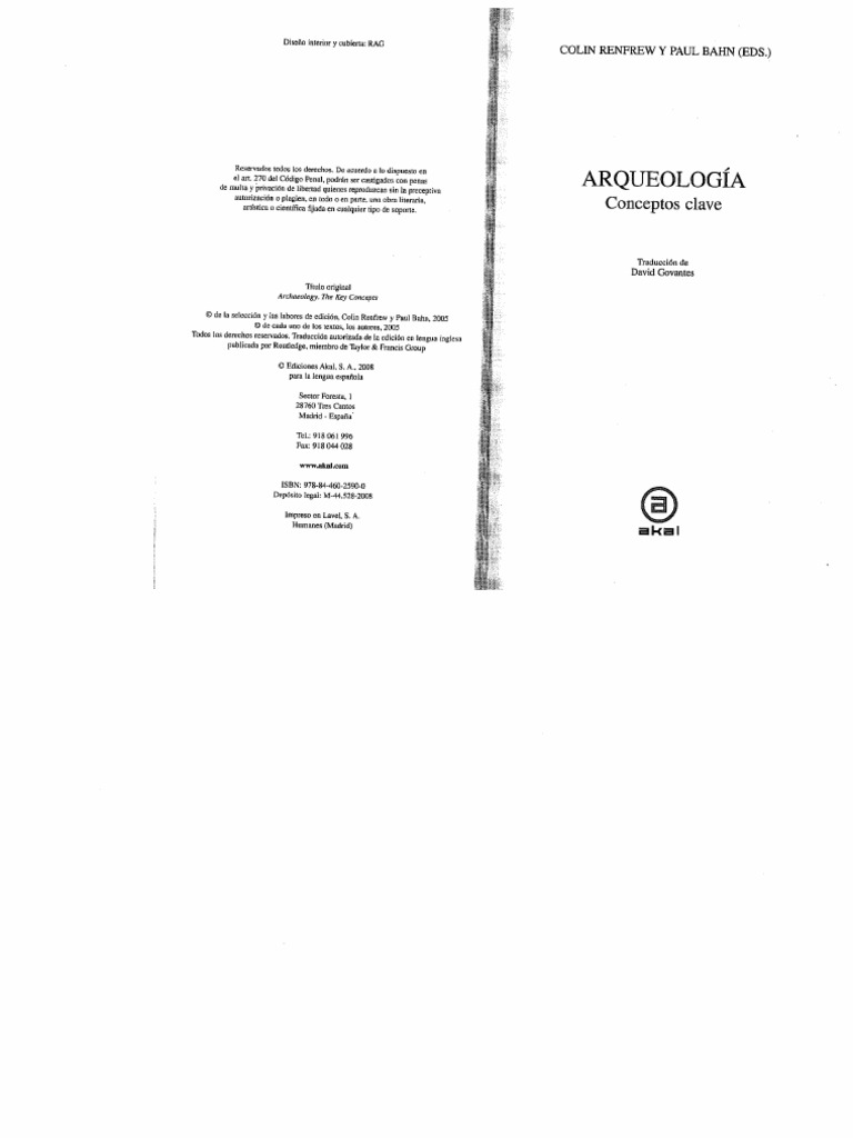 Colin Renfrew, Paul Bahn (2008) | PDF Colin Renfrew, Paul Bahn (2008) | PDF