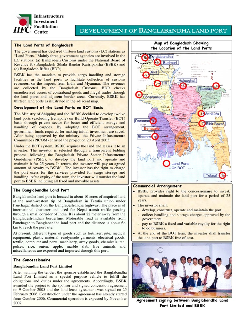Banglabandha Land Port | Download Free PDF | Port | Industries