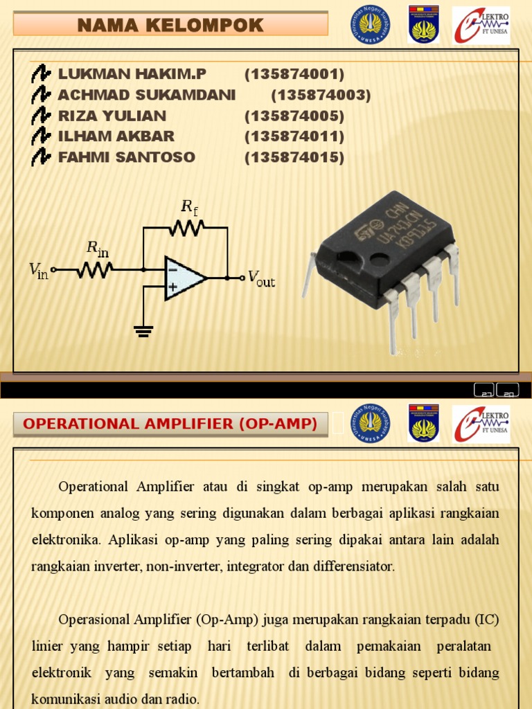 Dasar Dasar OP AMP | PDF
