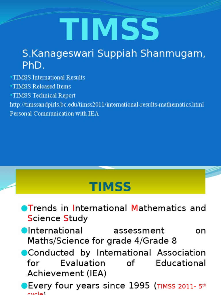 TIMSS 2011 Mathematics Assessment Overview | PDF | Career & Growth