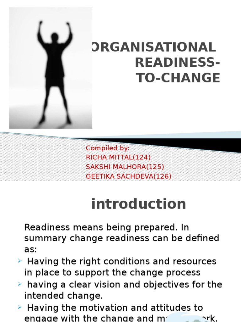 Readiness To Change | PDF | Coping (Psychology) | Educational Assessment