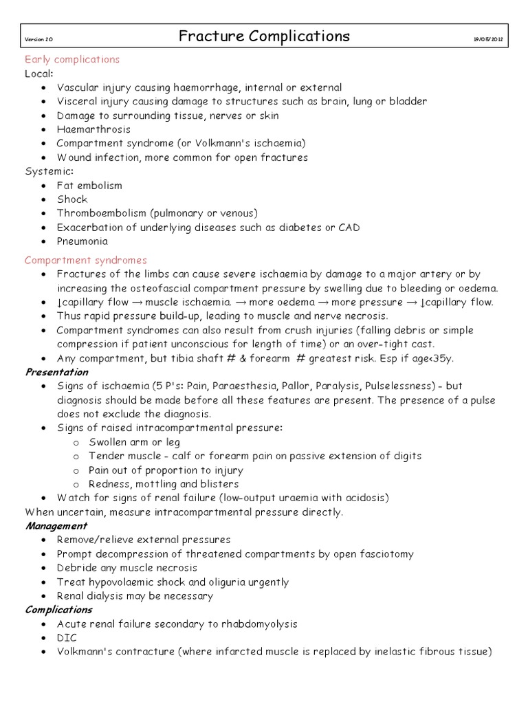 Fracture Complications | Ischemia | Bone