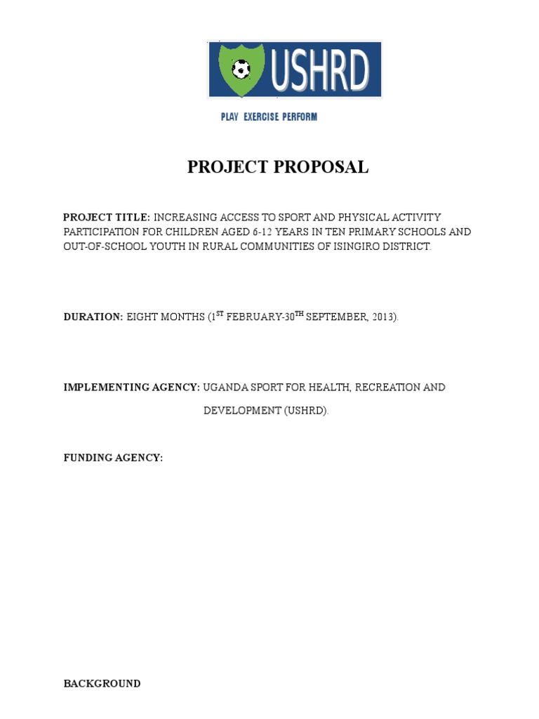Project Proposal2 | Download Free PDF | Sports | Physical Exercise