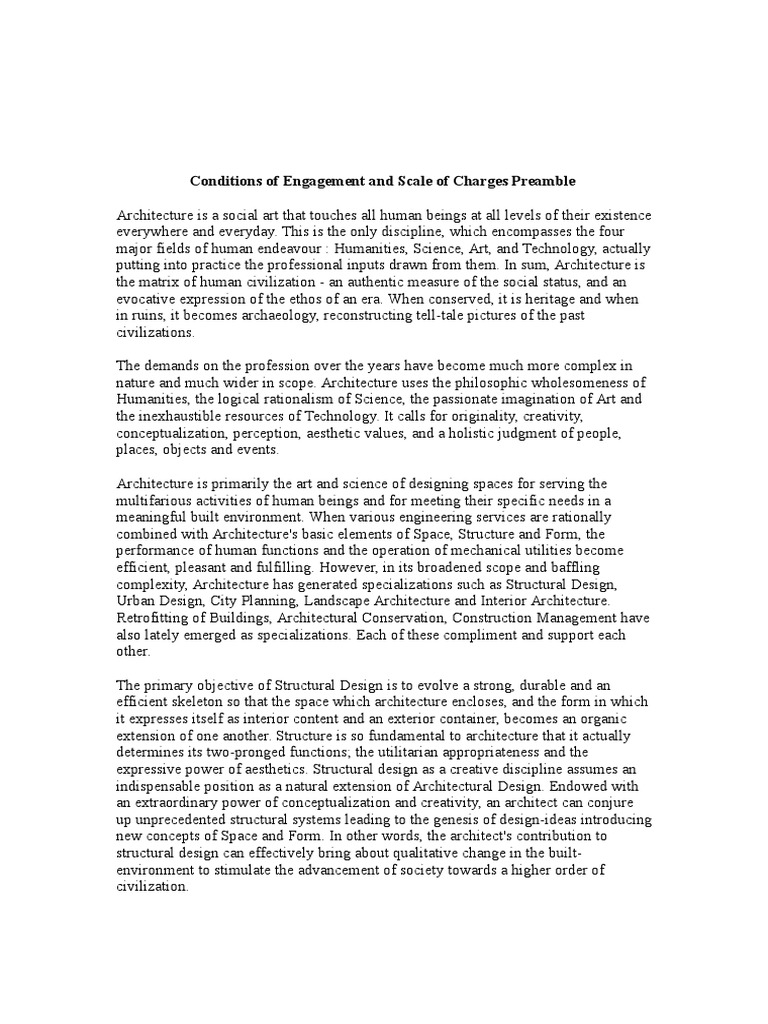 The Role and Scope of Architecture: An Overview of the Profession and ...