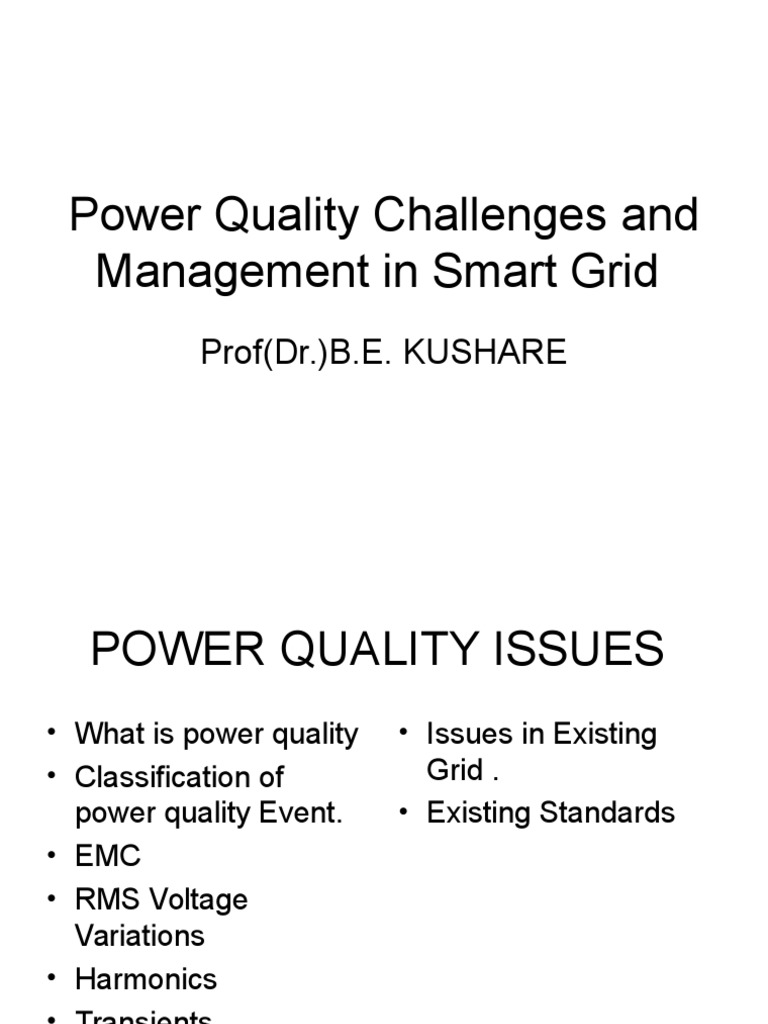 PQM | Download Free PDF | Electrical Grid | Smart Grid