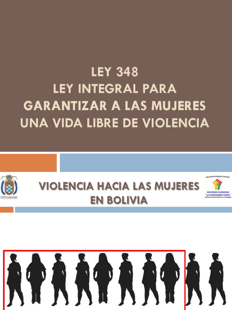 Ley 348 | PDF | Mujer | Violencia