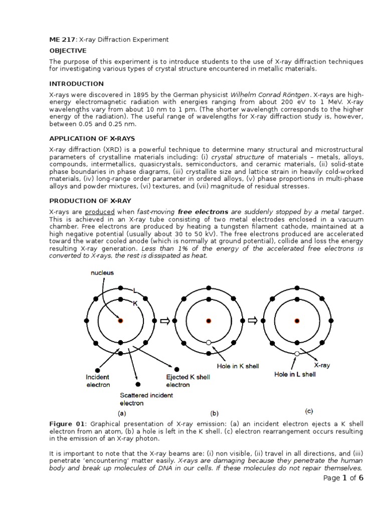 X-Ray Diffraction | PDF | X Ray Crystallography | Crystal Structure