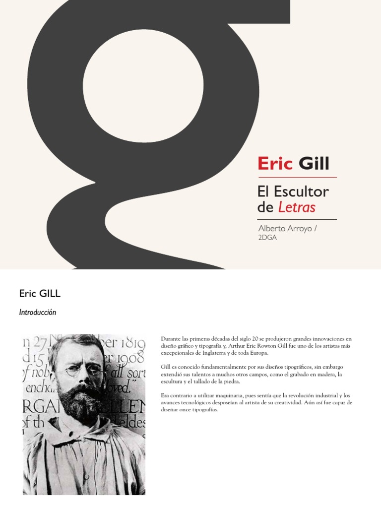 Eric Gill | PDF | Tipografía | Imprenta