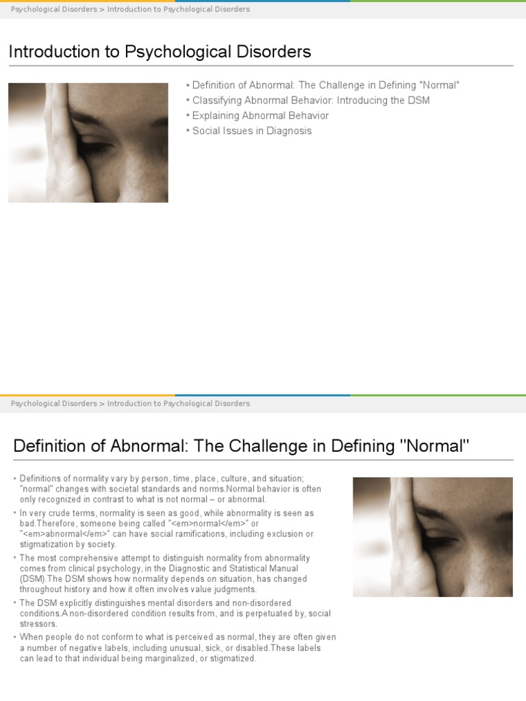 Introduction To Psych Disorders Lesson Plan | PDF | Diagnostic And ...