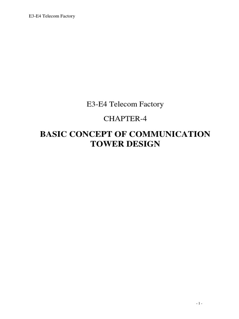 40m Communication Tower Design Guide | PDF