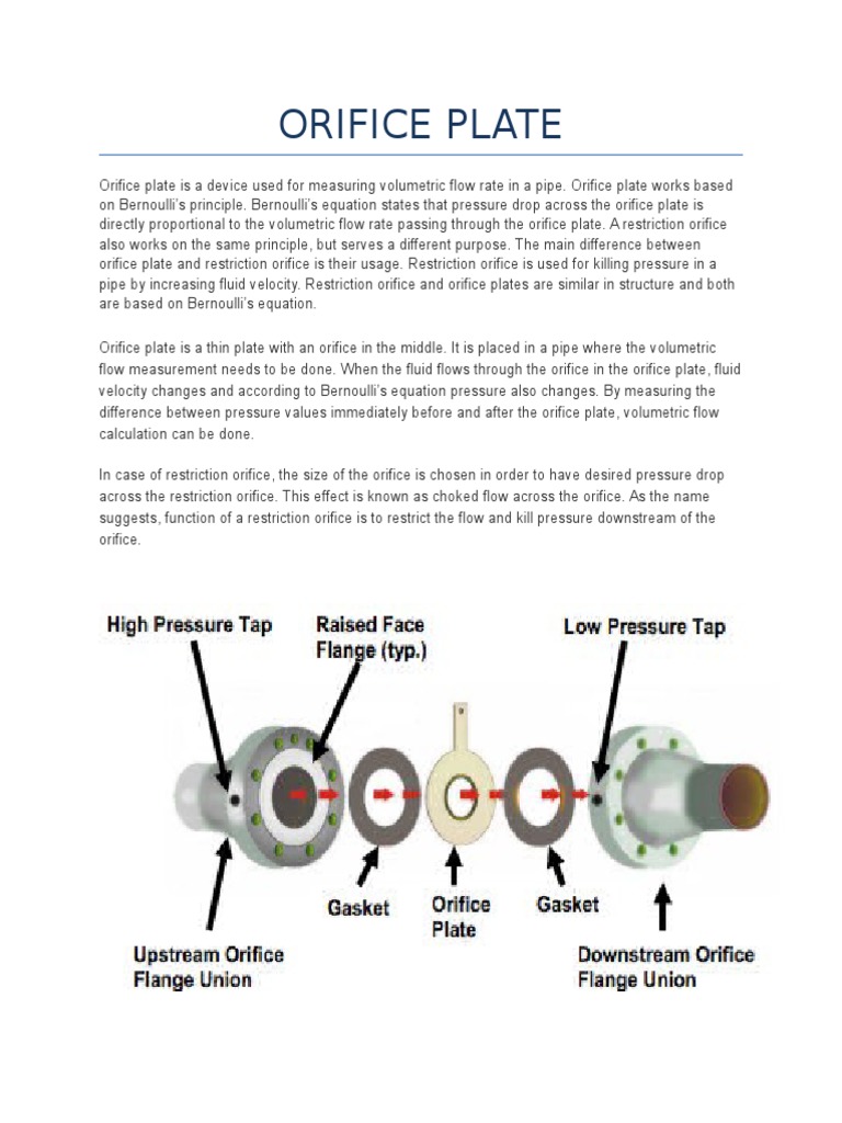 Orifice Plate | PDF | Statistical Mechanics | Fluid Dynamics
