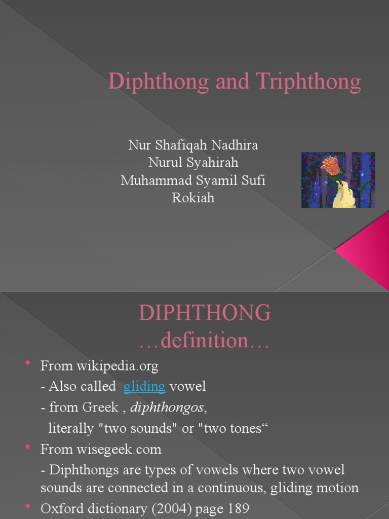 Diphthong and Triphthong | PDF