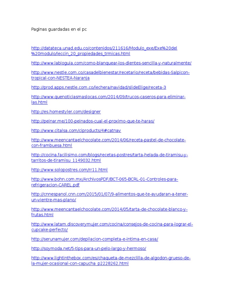 Paginas Guardadas en El PC | PDF | Crecimiento personal y profesional ...