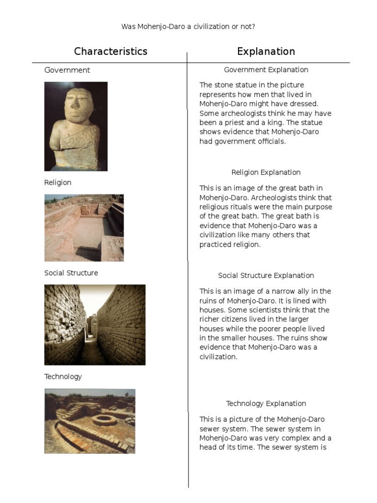 Mohenjo-Daro: Evidence of Civilization | PDF