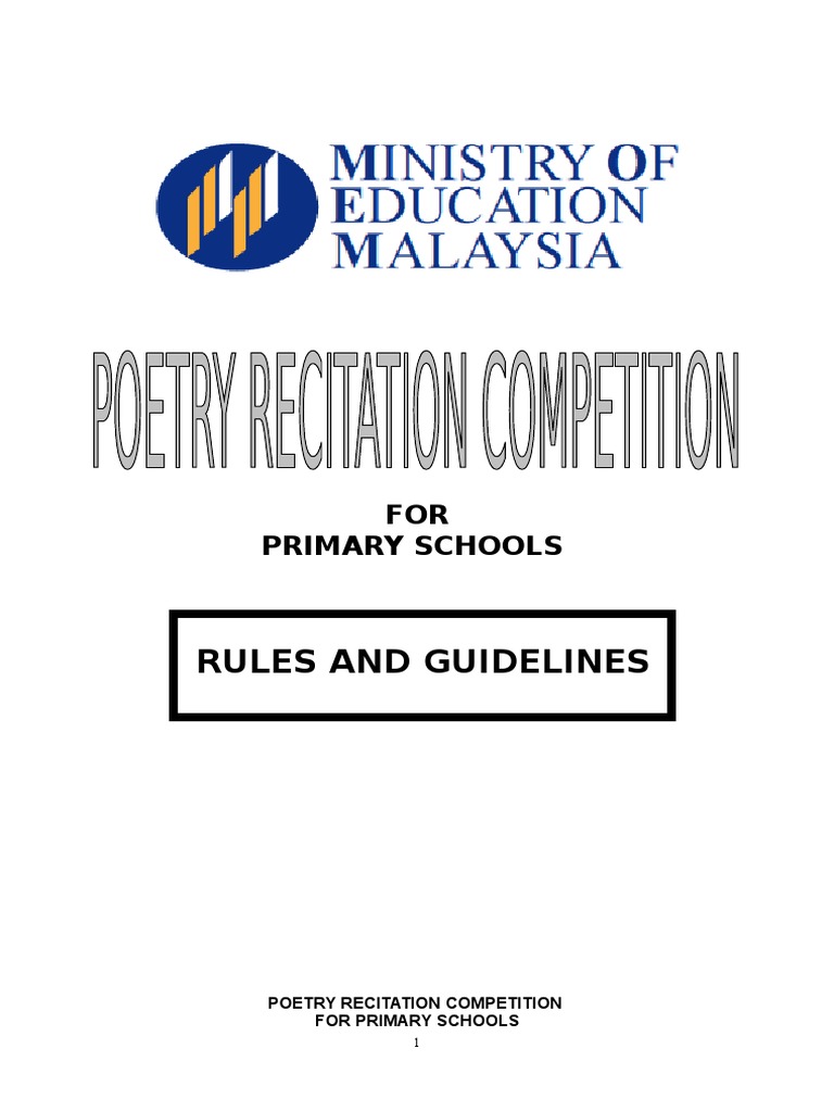 3 Poetry Recitation | PDF | Singing | Poetry