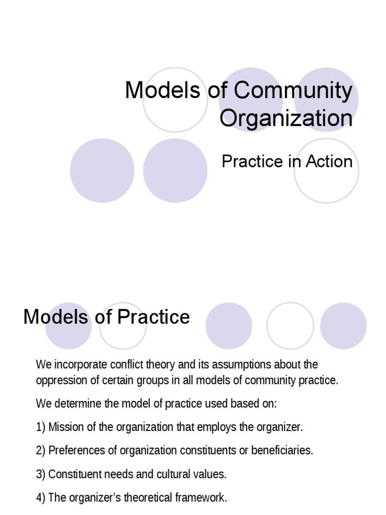 Models of Community Organization.2005 | PDF | Community | Feminism