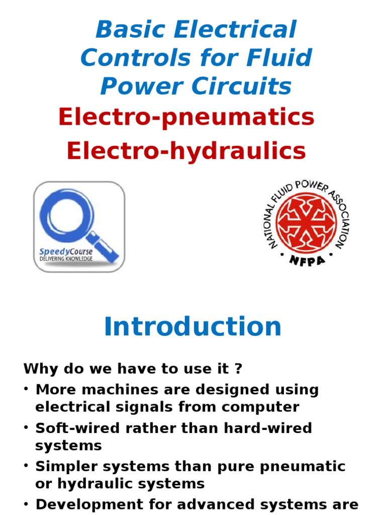 Basic Electrical Controls For Fluid Power Circuits | PDF | Switch ...