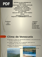 Tipos de Clima en Venezuela | PDF | Zona tropical | Clima