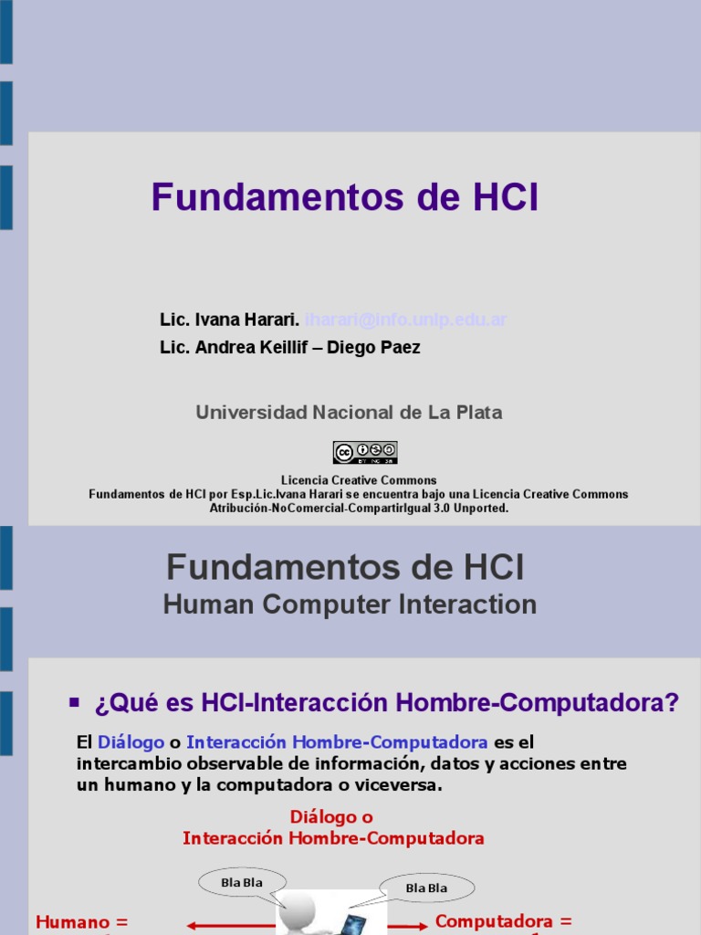 Fundamentos de HCI | PDF | Experiencia de usuario | Usabilidad