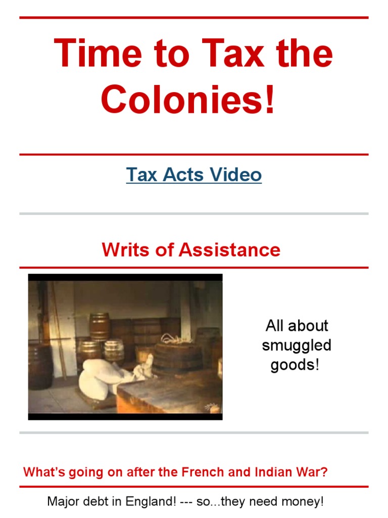Taxation and Colonial Resistance Overview | PDF