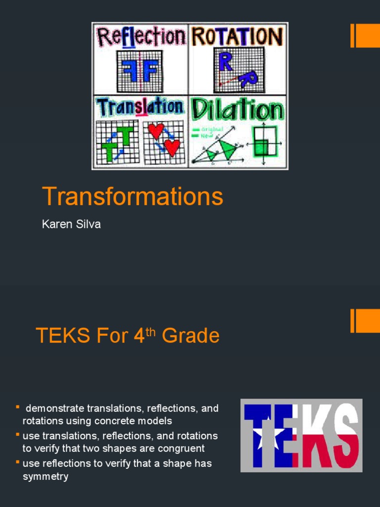 4th Grade Transformations Guide | PDF | Teaching Methods & Materials