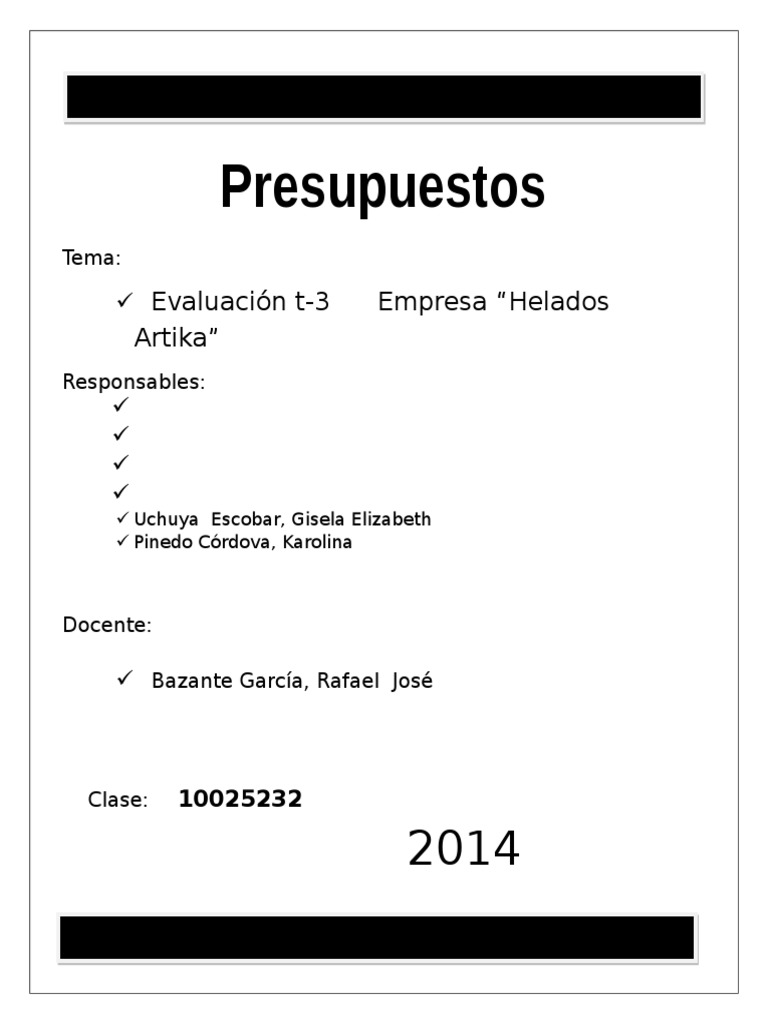 Presupuestos Helados Artika | PDF | Alimentos | Business