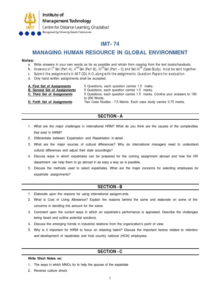 Imt 74 | PDF | Employment | The United States