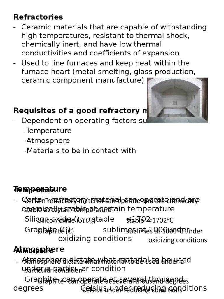 Refractories | PDF | Refractory | Building Materials