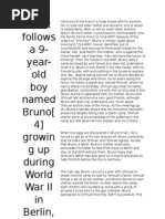 The Boy in The Striped Pajamas-Chapters 11-12 | PDF