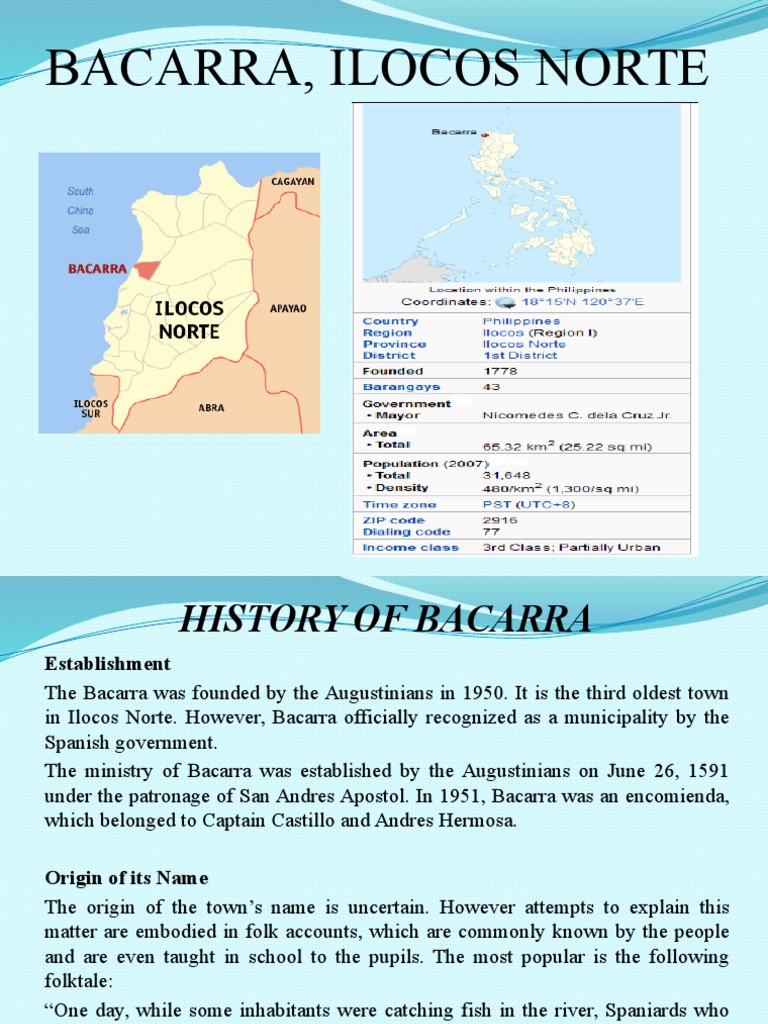 History of Bacarra | PDF | Agriculture