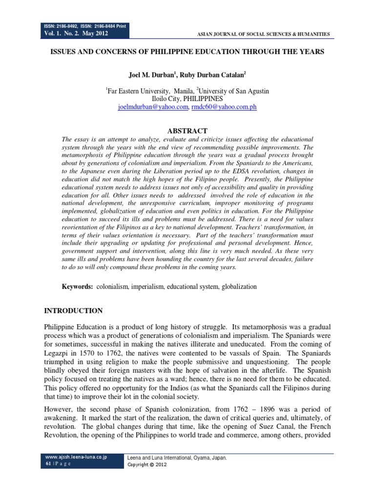 Education in The Philippines | PDF | Philippines | Curriculum