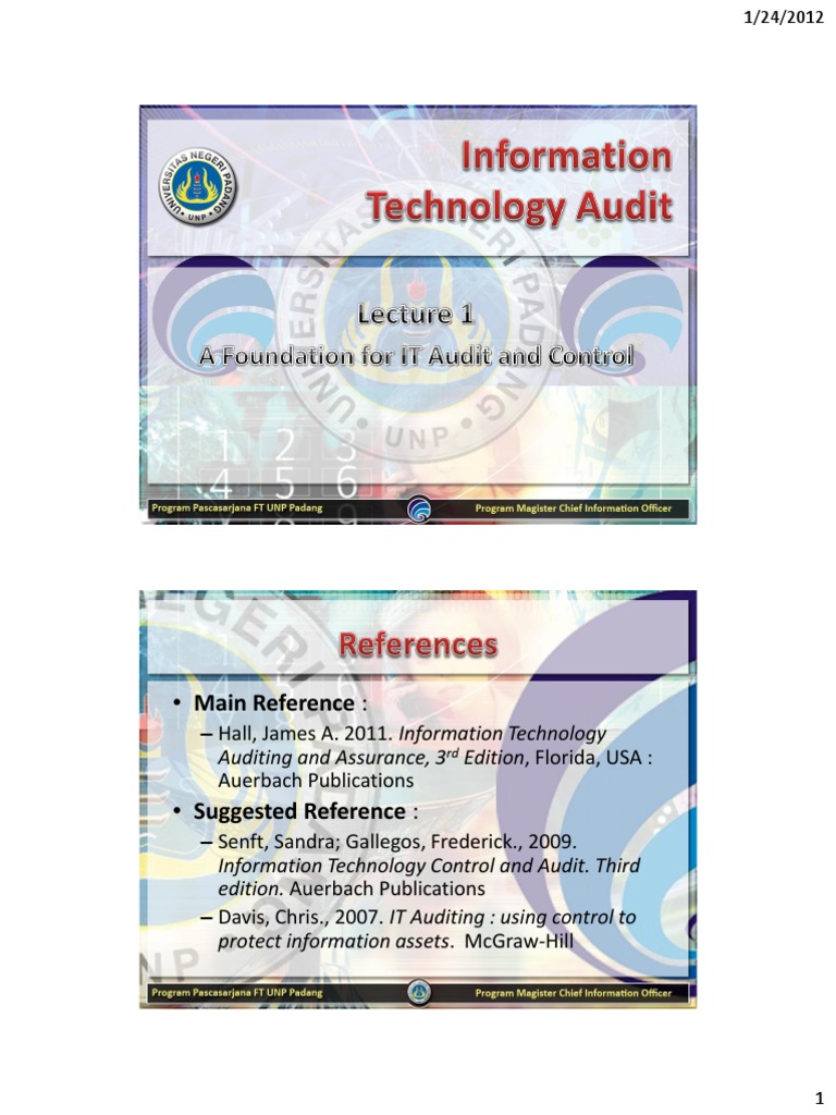 Materi 1. Foundation For IT Audit and Control Part 1 | PDF | Audit ...