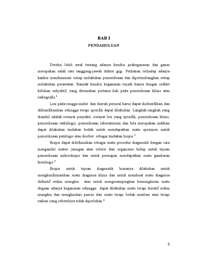 Prosedur dan Teknik Biopsi Oral | PDF