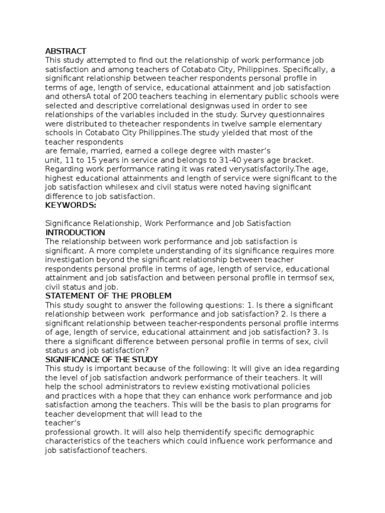 Abstract | Download Free PDF | Job Satisfaction | Performance Appraisal