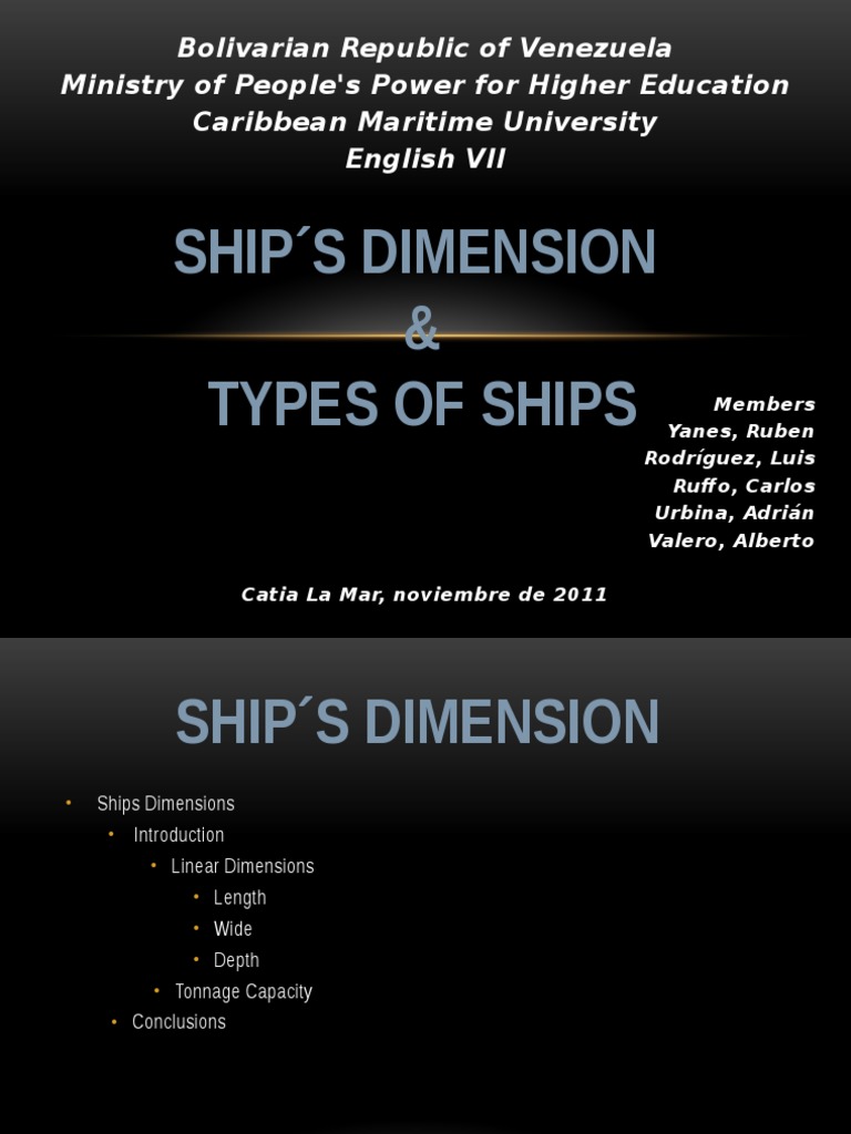 Ships Dimension Types of Ships | PDF | Ships | Fishing Trawler