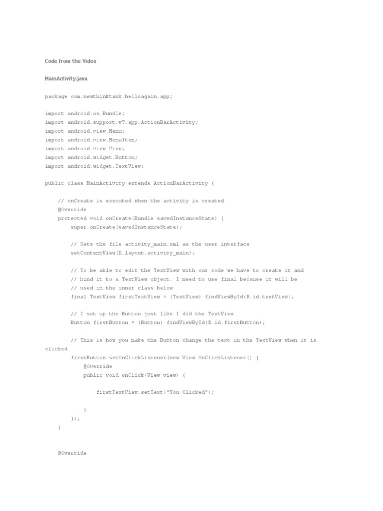 Code From The Video | PDF | Widget (Gui) | Android (Operating System)