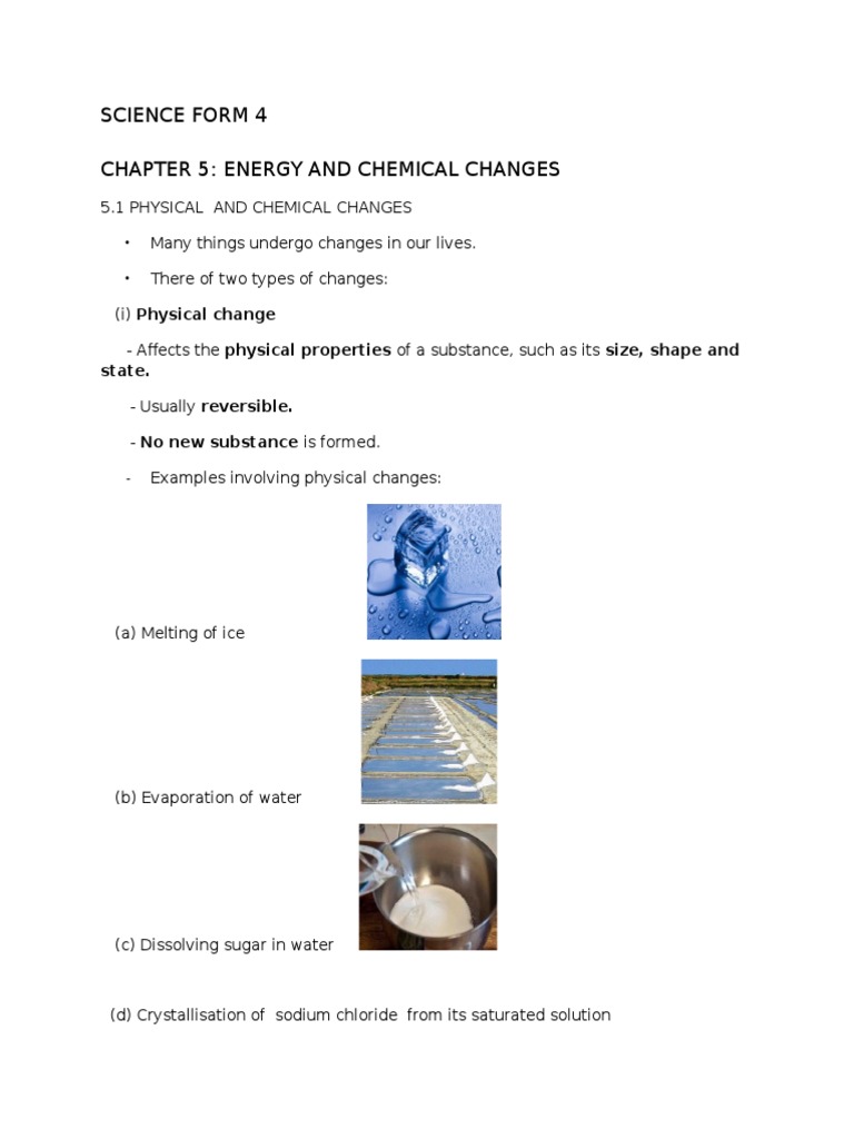 Science Form 4 Chapter 5 | Download Free PDF | Oxide | Metals