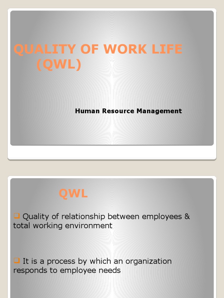 Maximizing Employee Potential: A Comprehensive Guide to Quality of Work ...