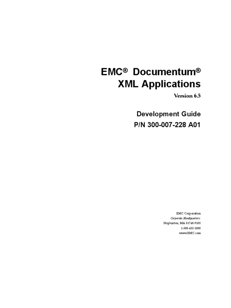 XML Application 6.5 Development Guide | PDF | Xml | Xml Schema XML Application 6.5 Development Guide | PDF | Xml | Xml Schema