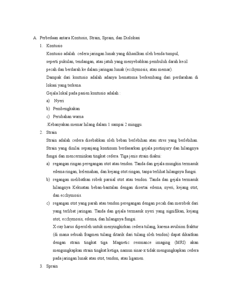 Perbedaan Antara Kontusio | PDF | Sains & Matematika | Sejarah