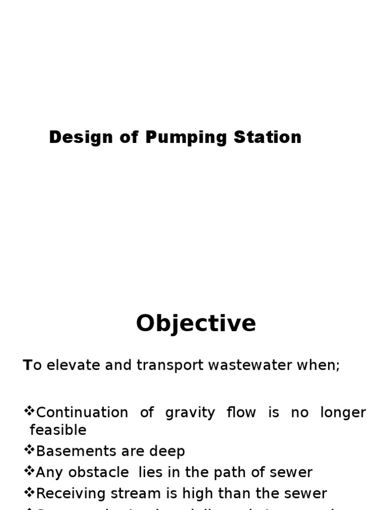 Sewage Pumping Station Design Guide | PDF | Pumping Station | Sanitary ...