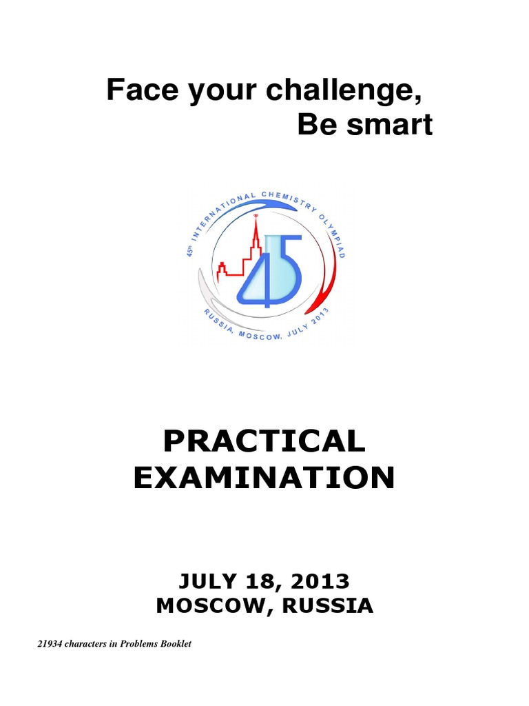 Practical Exam Guidelines - ICHO 2013 | PDF | Titration | Chemistry
