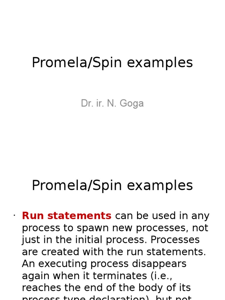 Promela/Spin Guide for Developers | PDF | Computer Programming | Areas ...