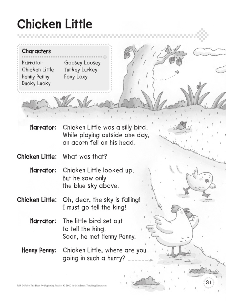 Chicken Little | PDF | Traditional Stories