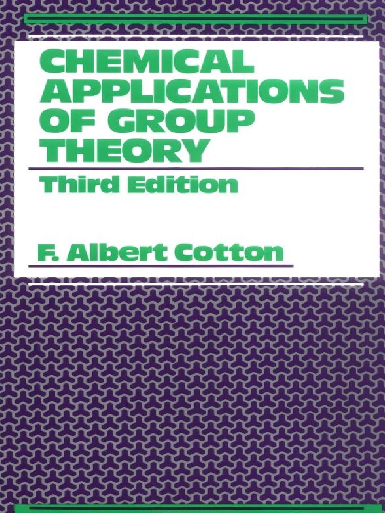 Chemical Applications of Group Theory | PDF | Molecular Orbital ...